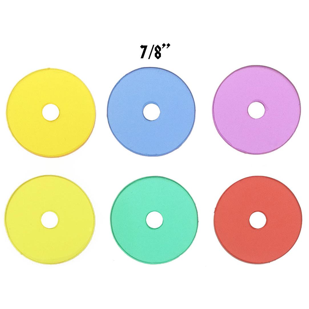 FENDER_WASHER_875_XX 7/8" Colored Transparent Fender Washer