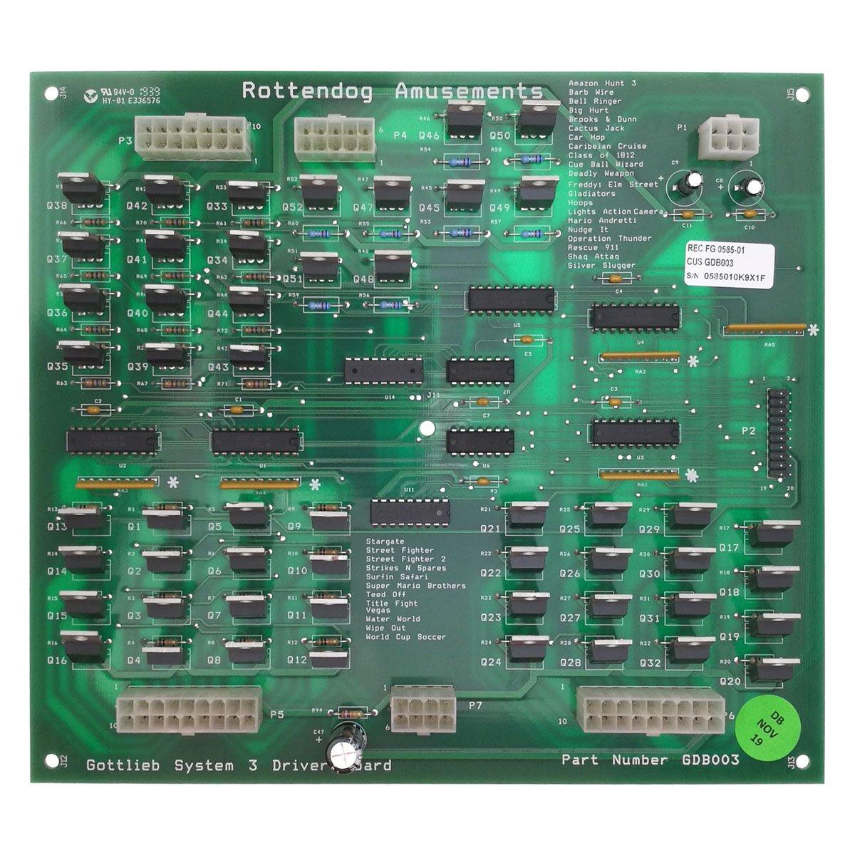 RD-GDB003 Rottendog Gottlieb System 3 Driver Board