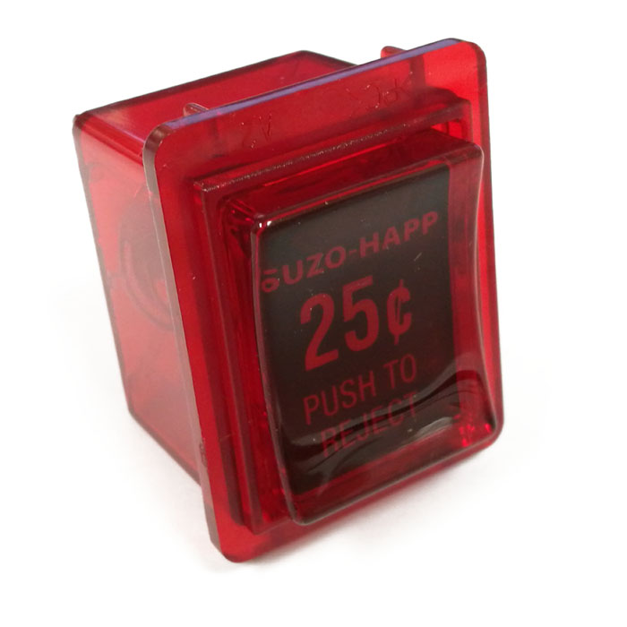 42-0517-00D Stern Coin Reject Button Assembly - Red