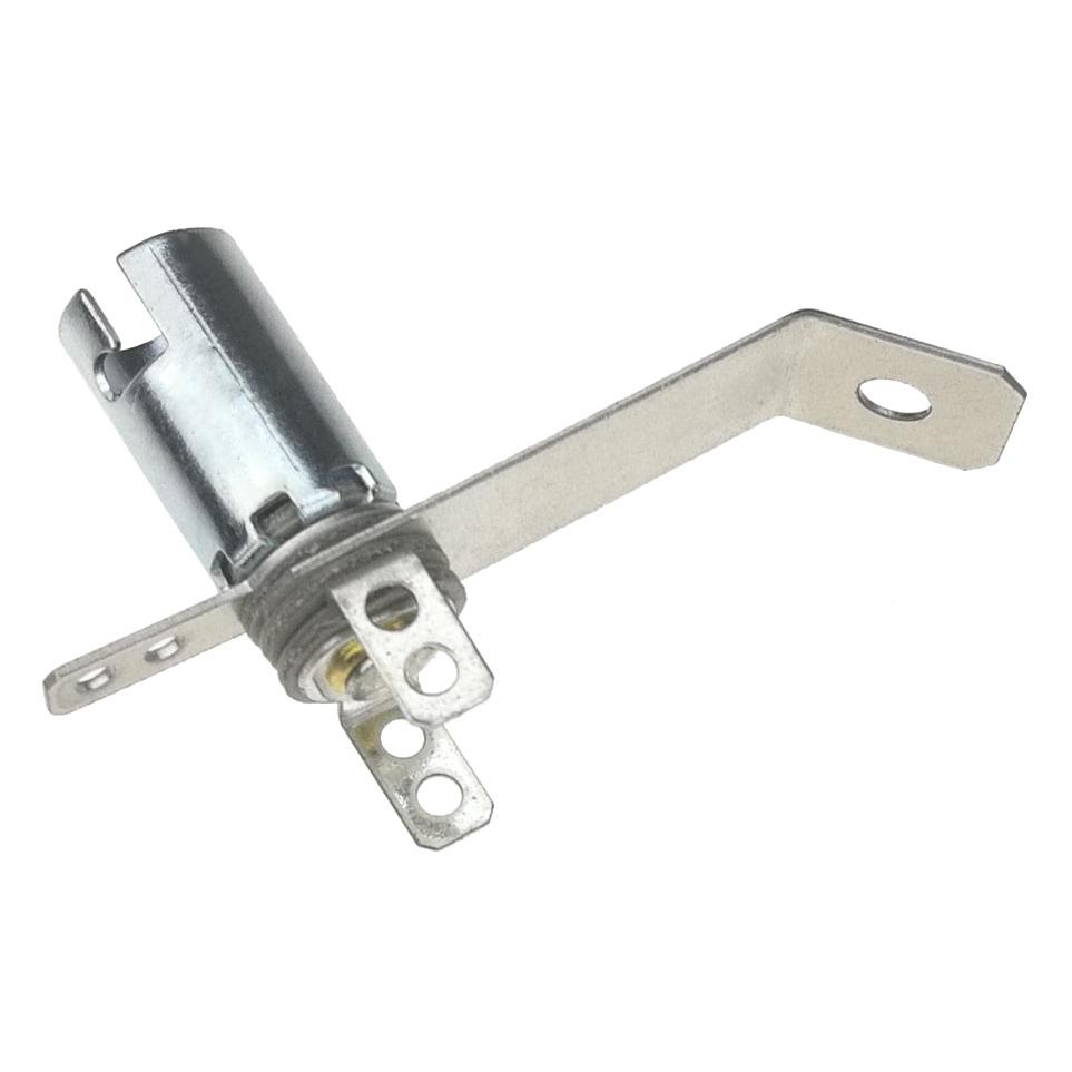 24-8793 Miniature Bayonet Base 3-Lead Socket With Long Bracket