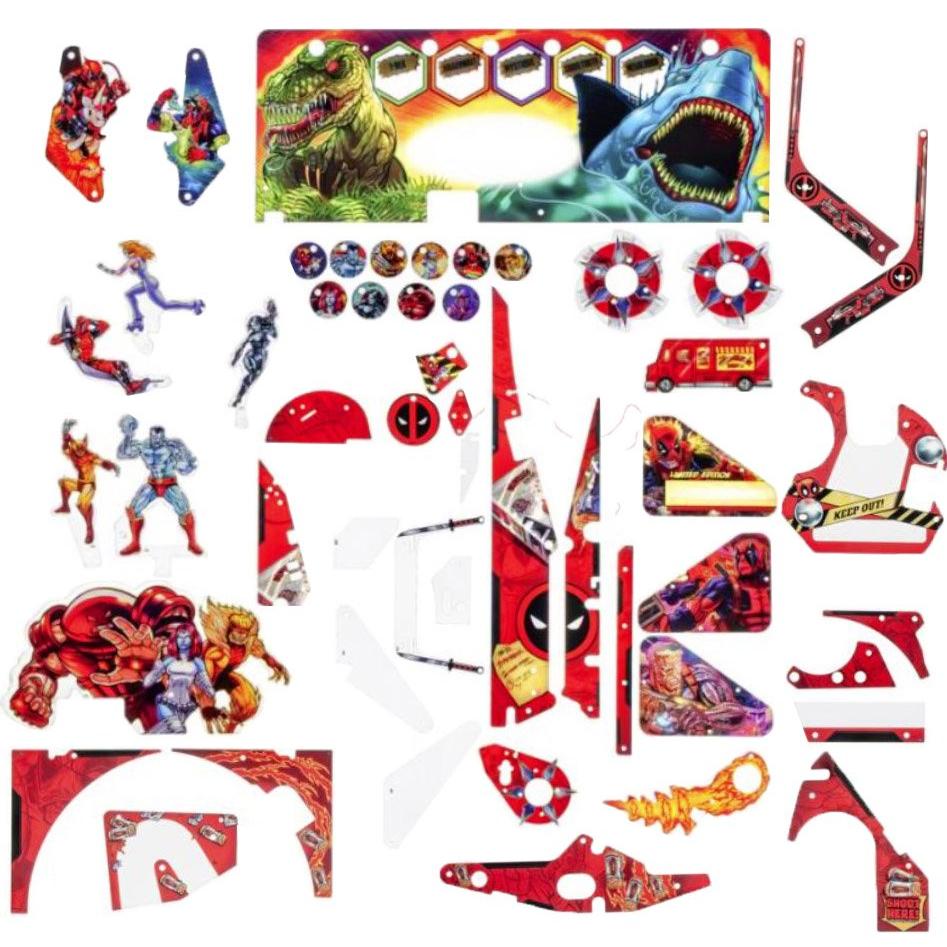 803-5000-K2_803-5000-K3 Deadpool Premium & LE Playfield Plastic Set