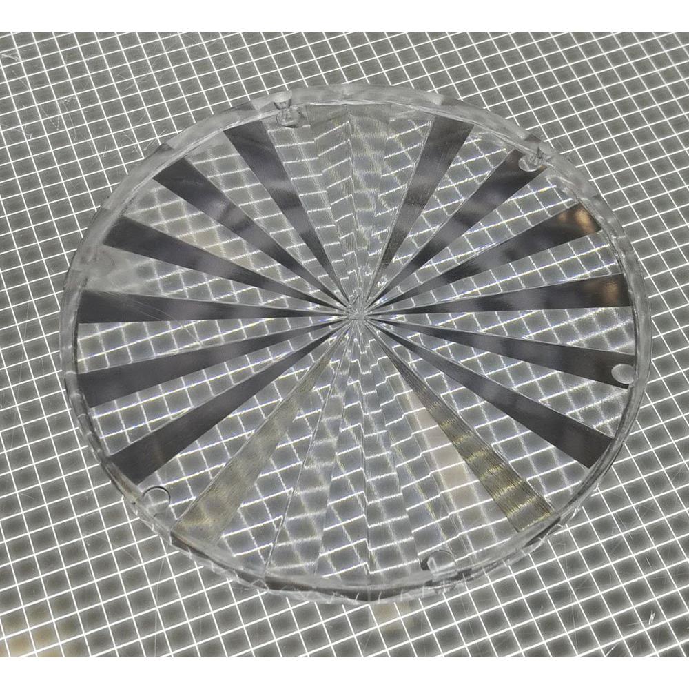 I_275_R_T_S_CL 2-3/4" Round Transparent Starburst Clear Playfield Insert
