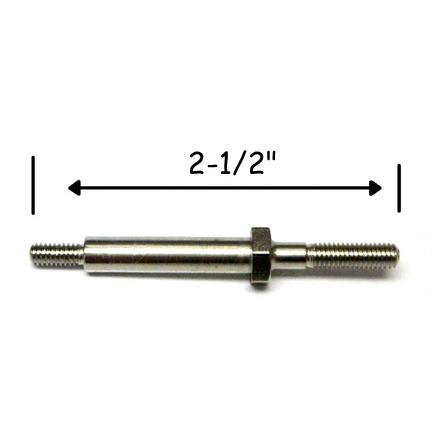 530-5332-03 2-1/2" Tall Metal Post With #10-32 Threaded Base & #6-32 ...