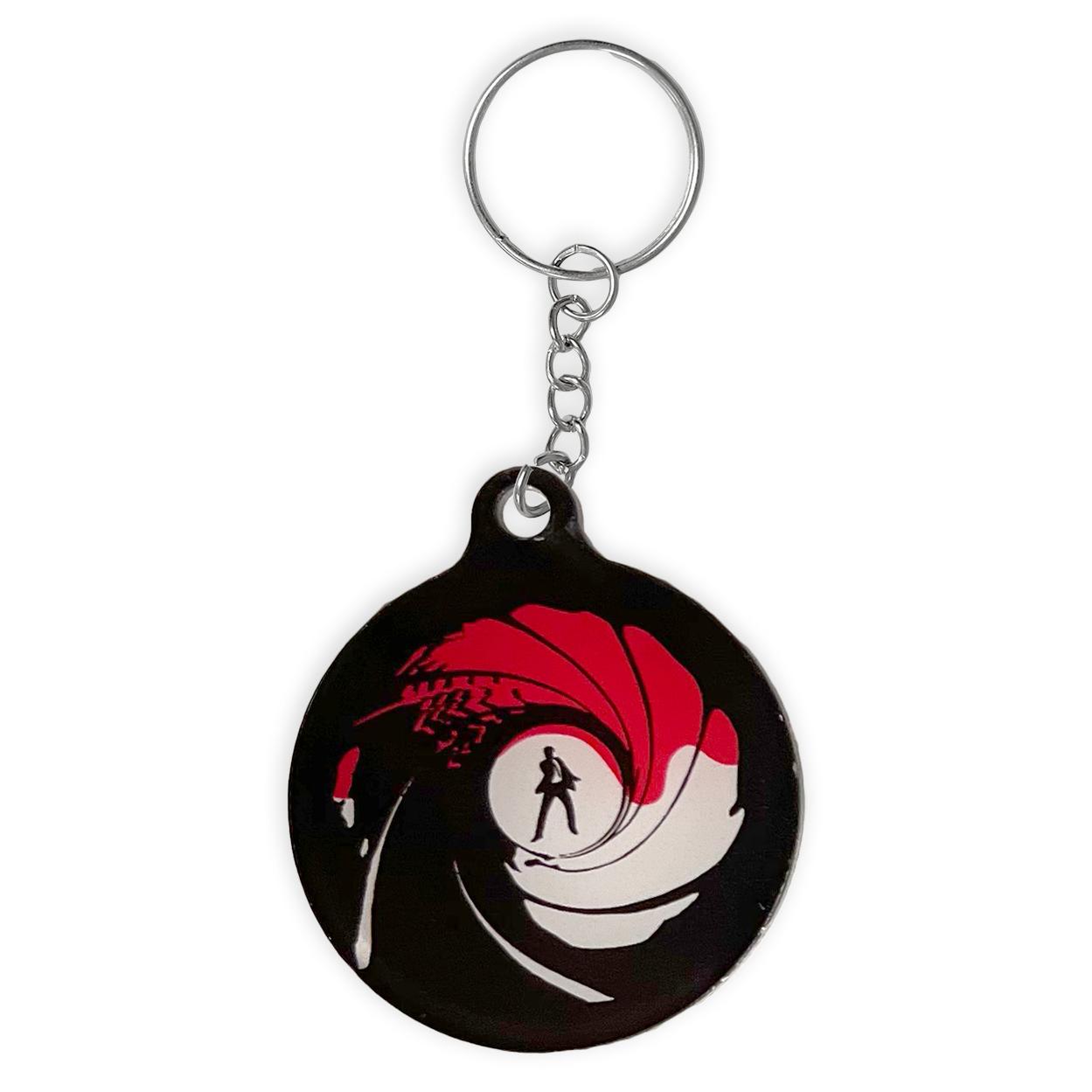 KEY_CHAIN_45 James Bond 007 Swirl Keychain