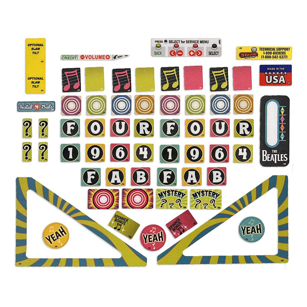 802-5000-K8 The Beatles Full Playfield Decal Set