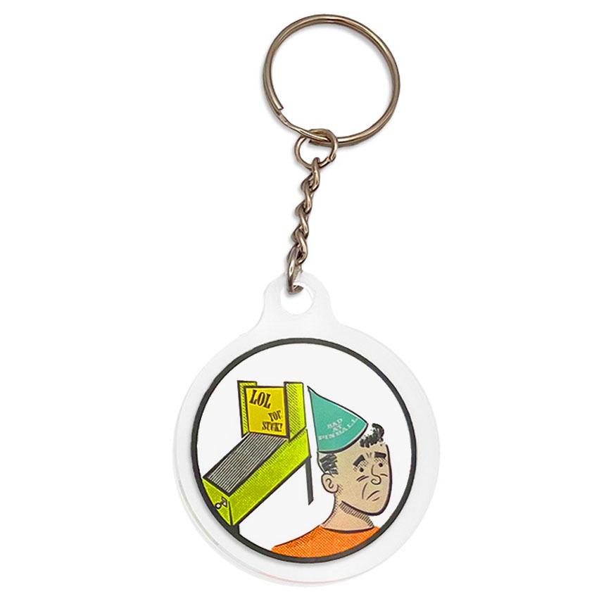 KEY_CHAIN_03 Bad At Pinball Keychain