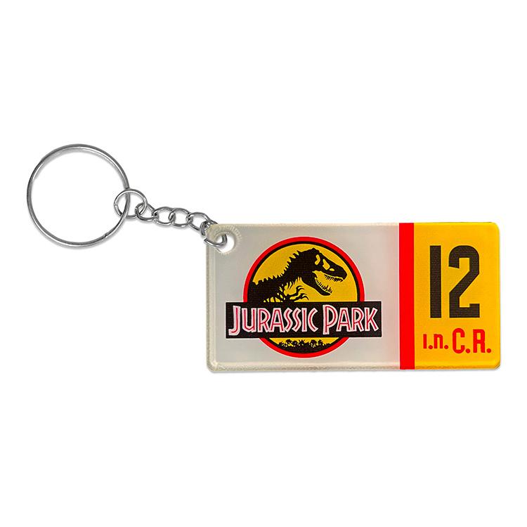KEY_CHAIN_71 Jurassic Park License Plate Keychain