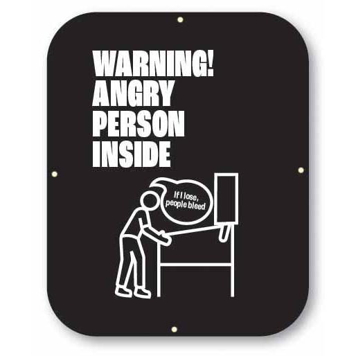 PBL-900-0029-00 Metal Game Room Sign - Angry Person #1