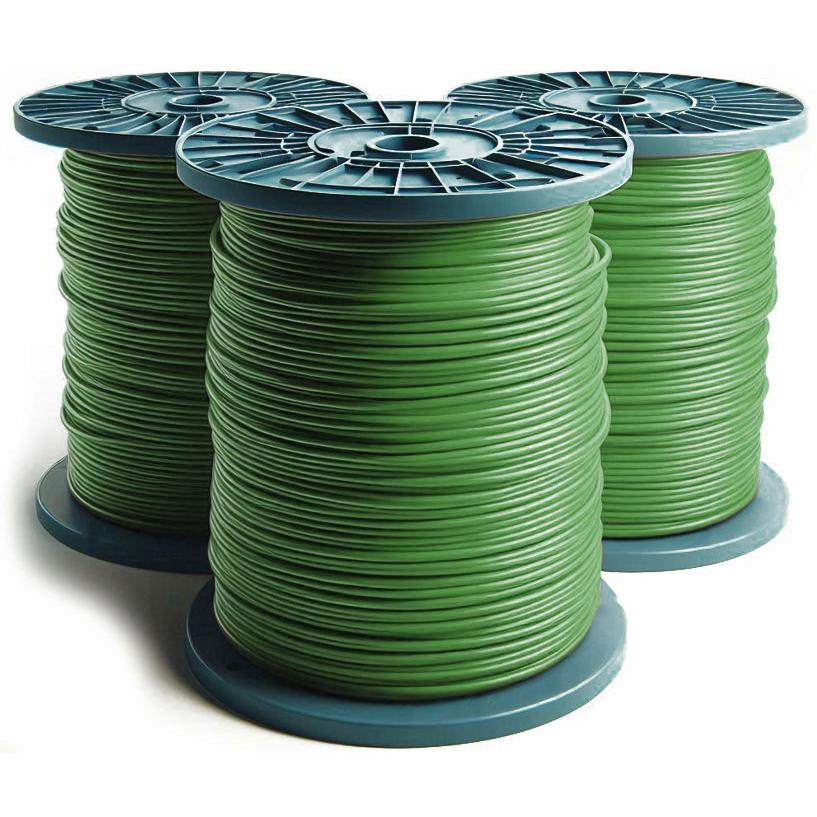 WIRE22-48-xx 22 Gauge Insulated Stranded Green Wire With Color Striping ...