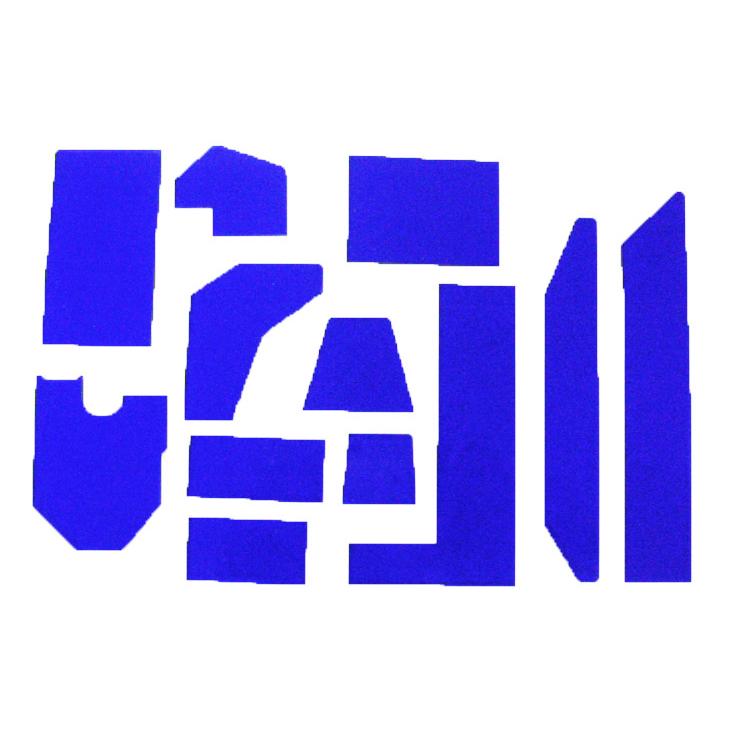 PBL-300-0125-00 Star Trek The Next Generation Colored Borg Ship Window Set