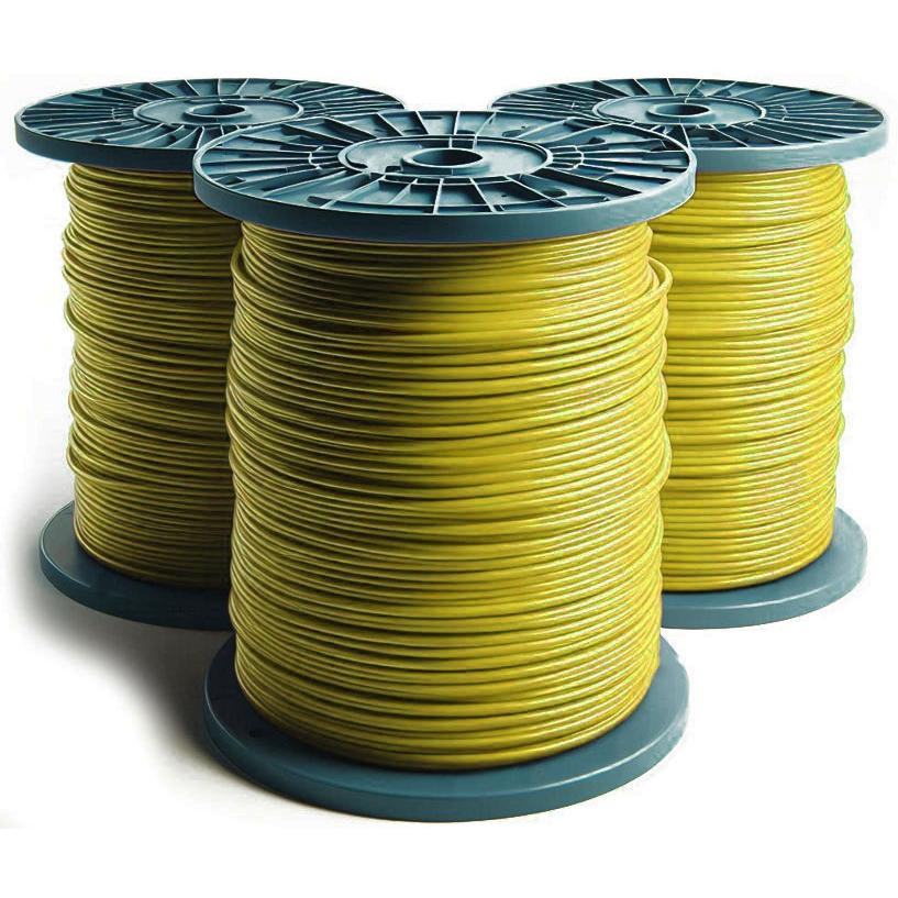 WIRE22-46-XX 22 Gauge Insulated Stranded Yellow Wire With Color ...