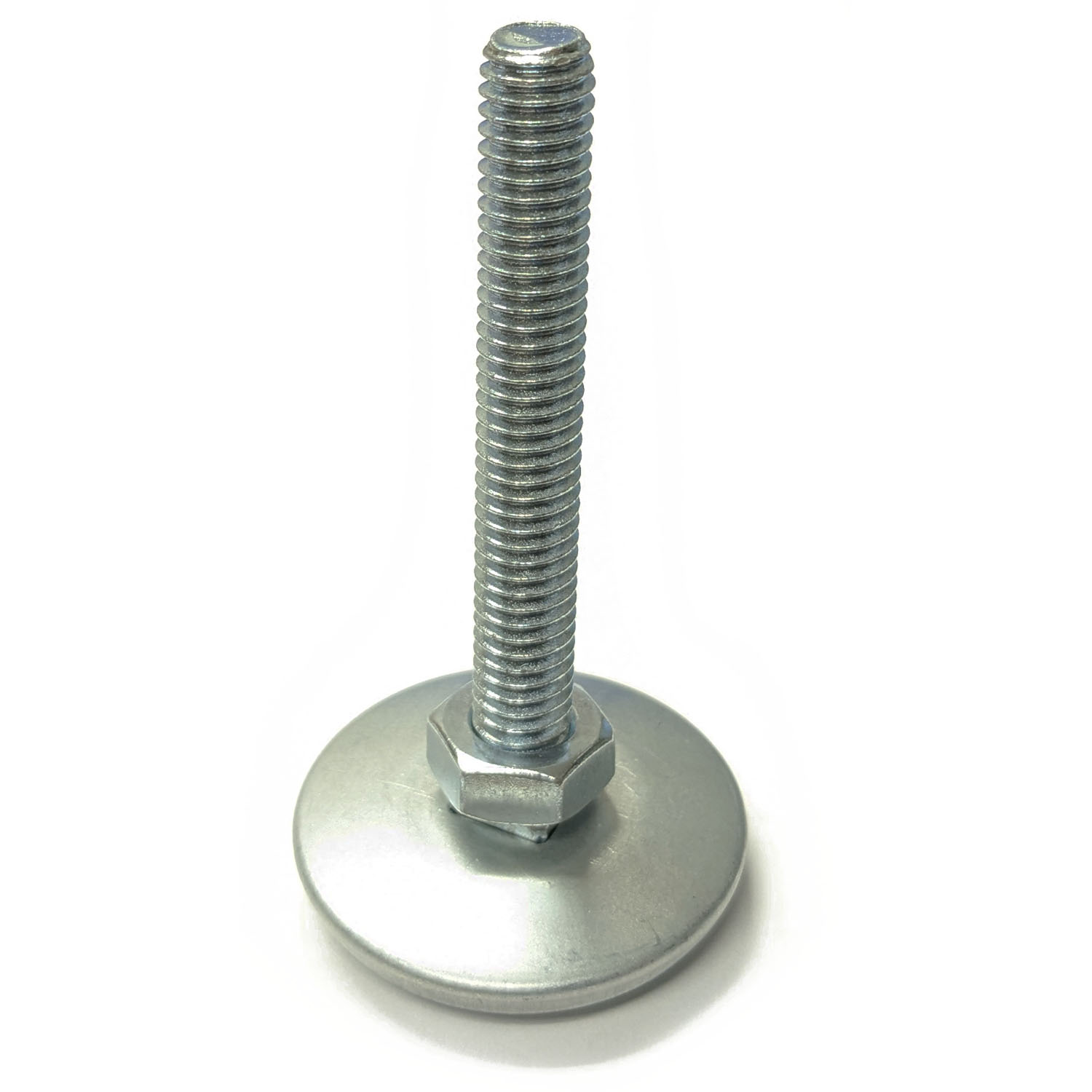 SILVER_LEG_LEVELER_HEAVY_DUTY Heavy Duty Leg Leveler With Nut - SILVER
