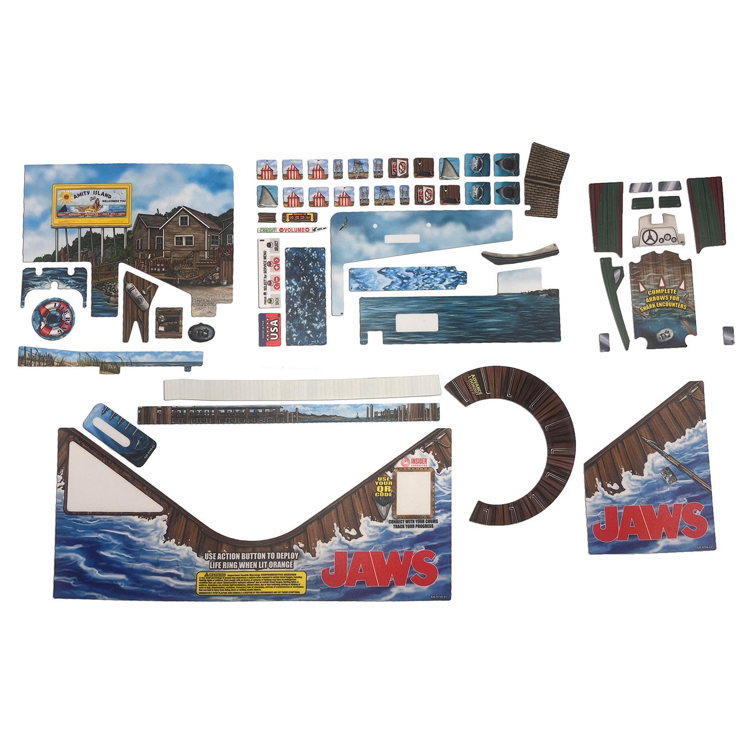 802-5000-V6_802-5000-V7 Jaws Premium & LE Full Playfield Decal Set