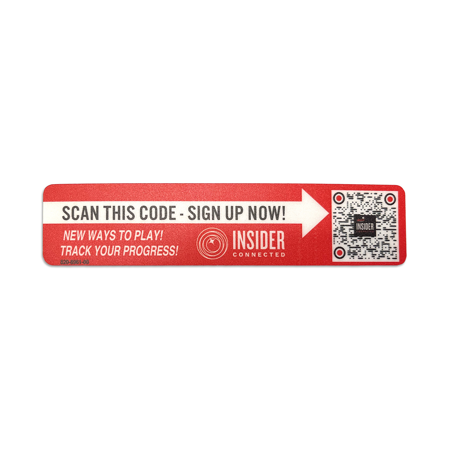 820-8961-00 Stern Backbox Insider Connected Scan Code Decal