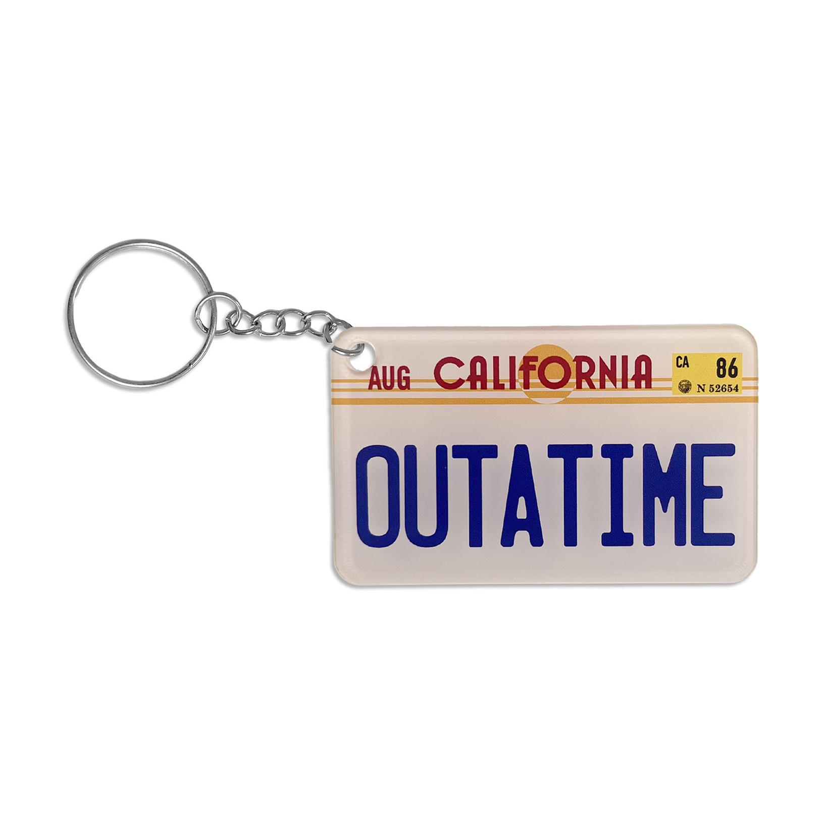 KEY_CHAIN_144 Back To The Future License Plate Keychain