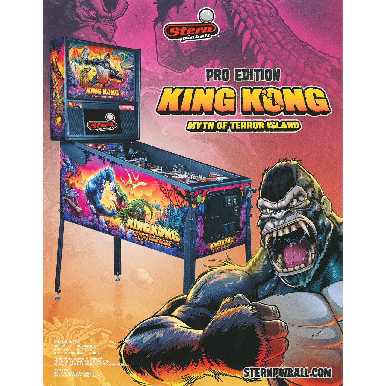 king_kong_pro_FLYER Stern King Kong Pro Flyer