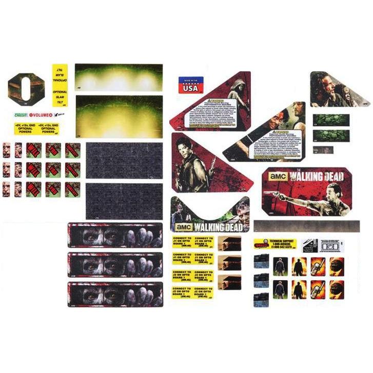 802-5000-F6 The Walking Dead Full Playfield Decal Set