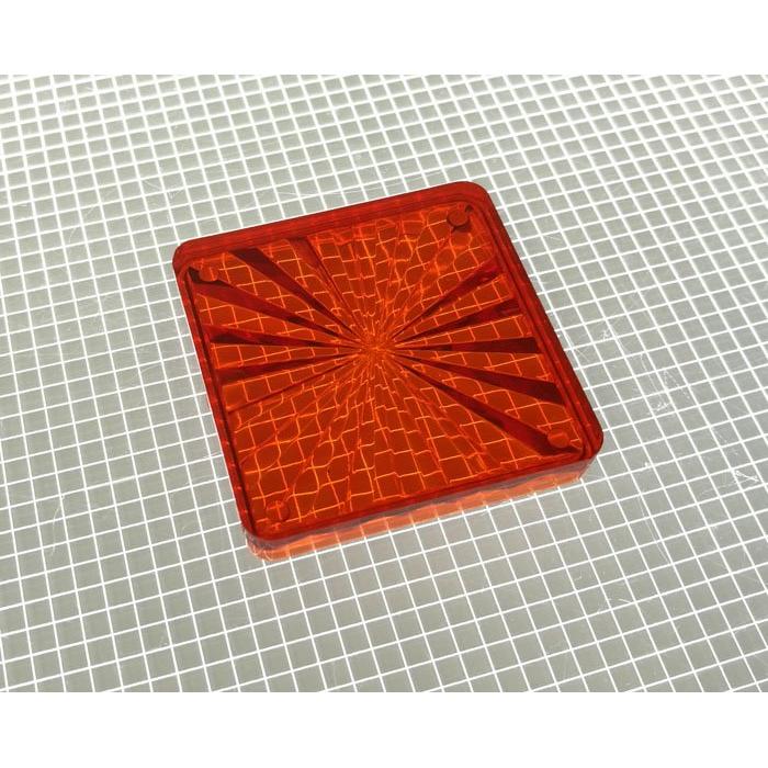 I_150_S_T_S_AM 1-1/2" Square Transparent Starburst Amber Playfield Insert