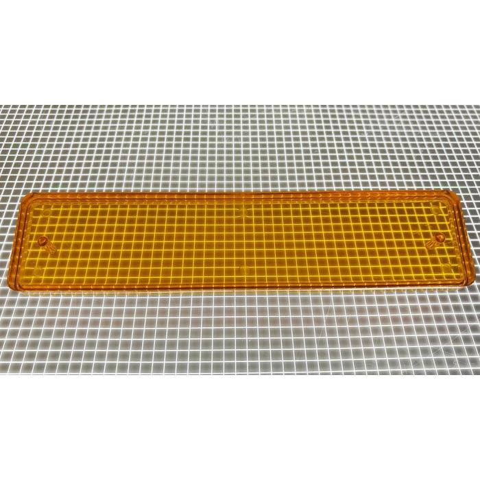 I_438_N_T_N_OR 4-3/8" x 1" Rectangle Transparent Plain Orange Playfield ...
