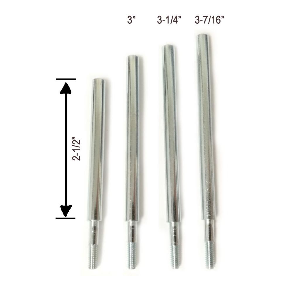 PBL-200-0061-00 Round Metal Post with #6-32 Threaded Top and #8-32 ...